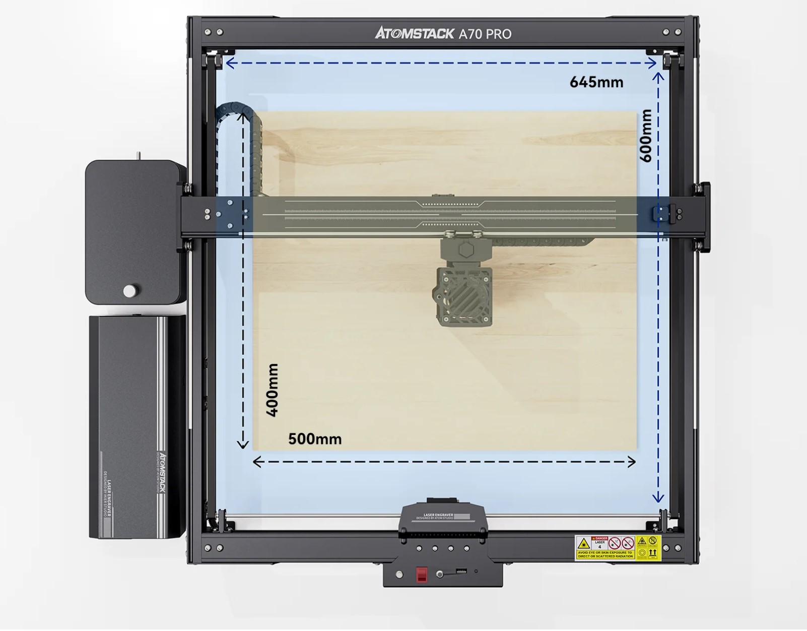 Ploter laserowy - grawerka Atomstack A70 Pro MAX 850x800mm 70W